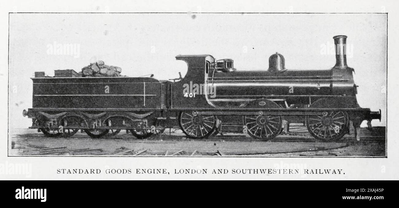 STANDARD GOODS ENGINE 401, London and Southwestern Railway from the ...