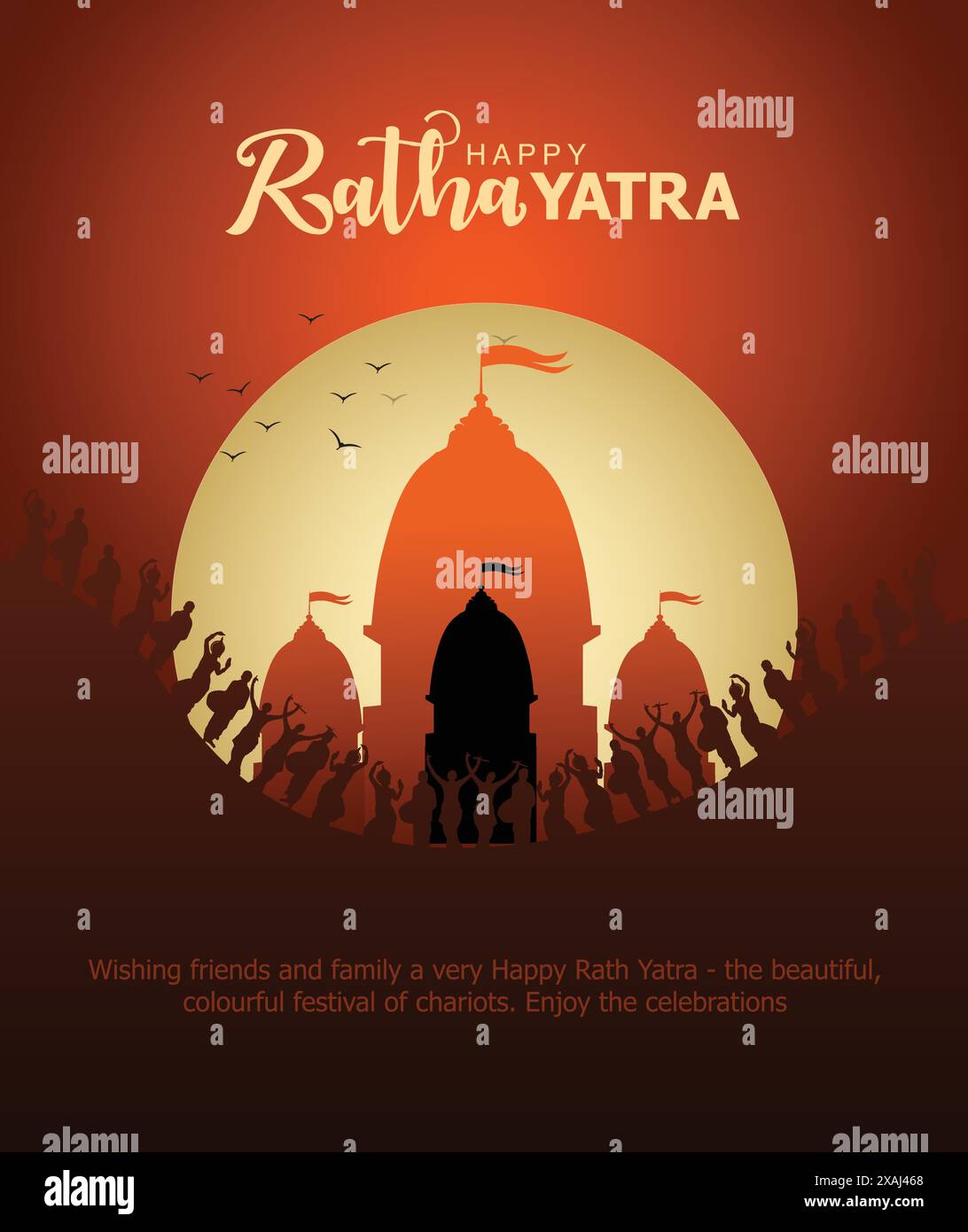 Indian festival Ratha Yatra of Lord god Jagannath, Balabhadra and ...