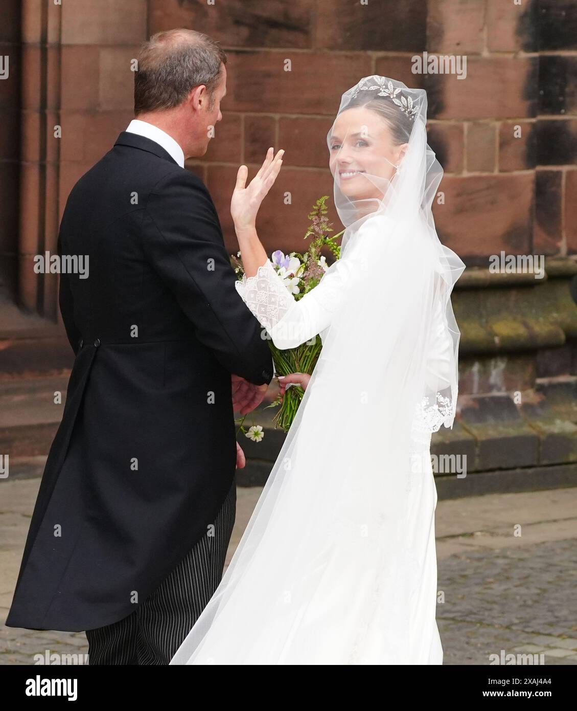 Olivia Henson arrives for her wedding to Hugh Grosvenor, the Duke of ...