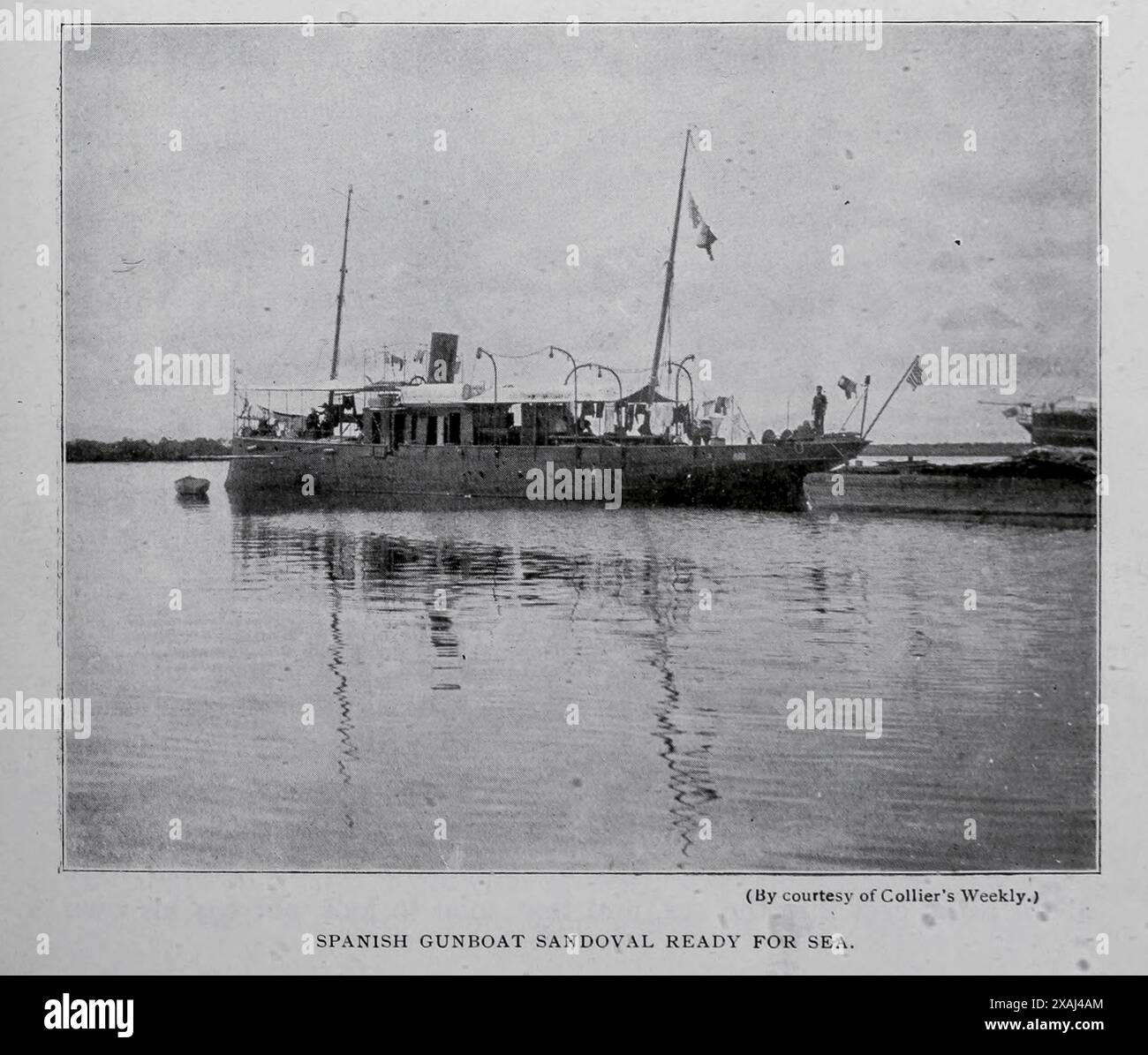 Spanish Gunboat SANDOVAL ready for sea Sandoval was a steel gunboat ...
