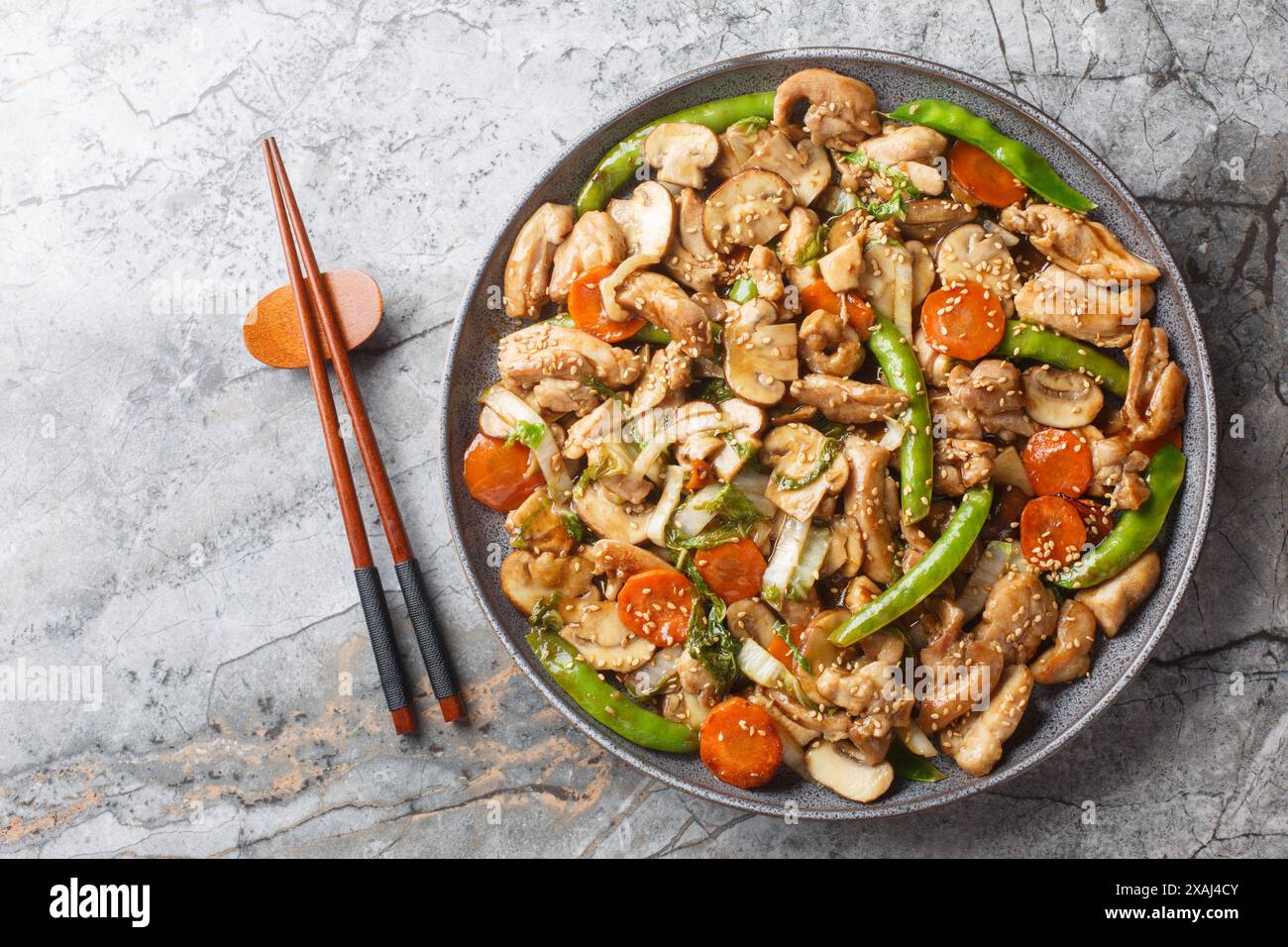 Moo goo gai pan is the Americanized version of a Cantonese dish chicken ...