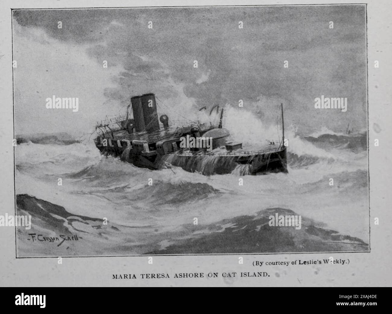 MARIA TERESA ASHORE ON CAT ISLAND. from the Article THE WORK OF THE ...