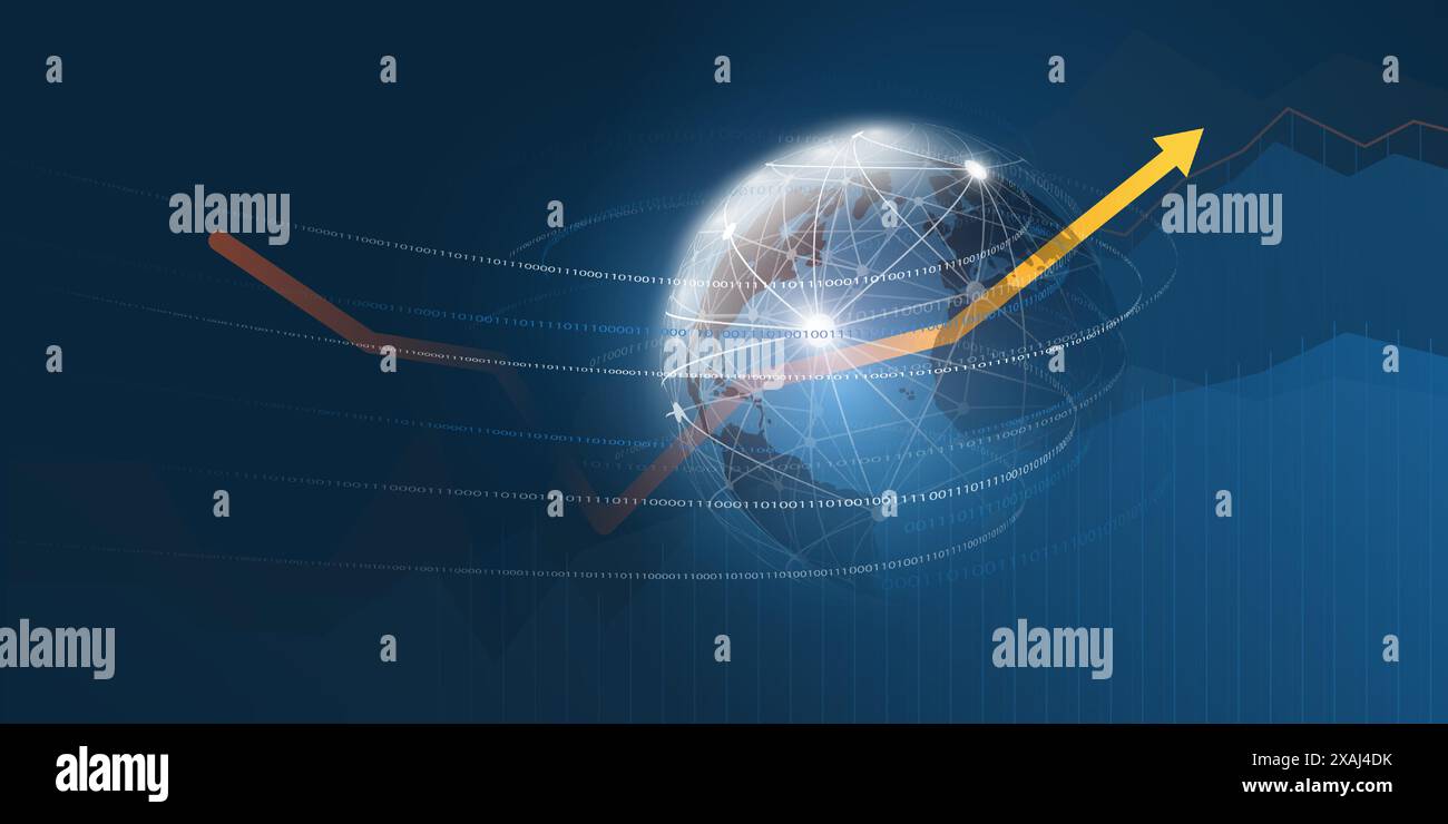 Financial Success - Business Concept with Stats, Diagram Showing Growth ...