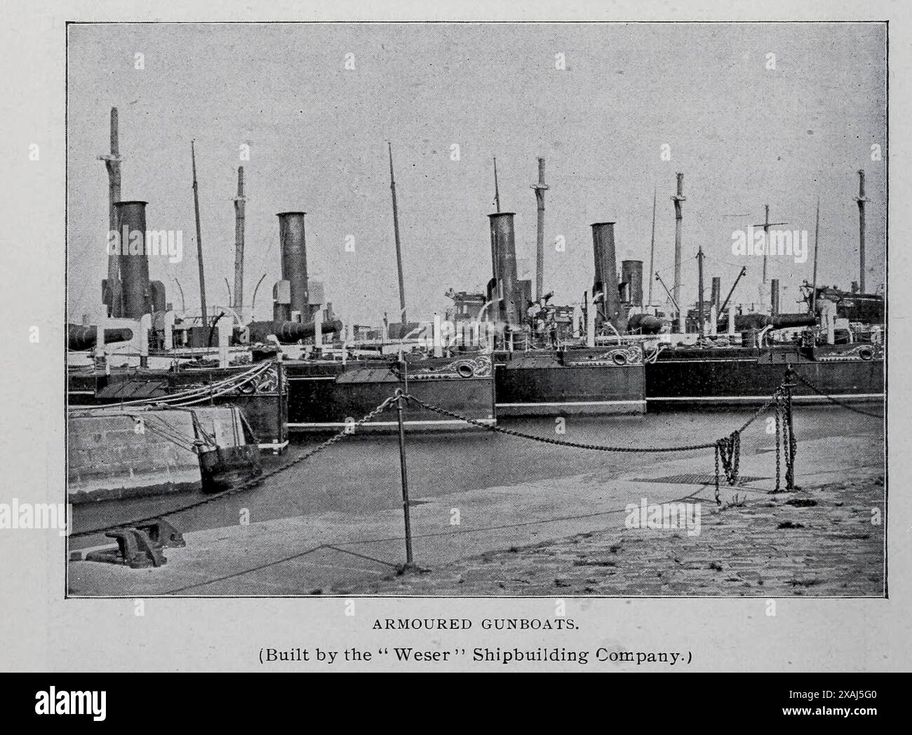 ARMOURED GUNBOATS. (Built by the " Weser " Shipbuilding Company.) from ...