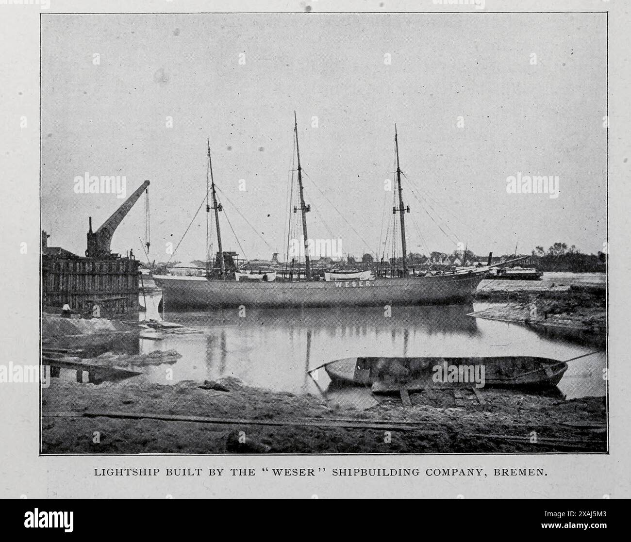 LIGHTSHIP BUILT BY THE " WESER " SHIPBUILDING COMPANY, BREMEN from the ...