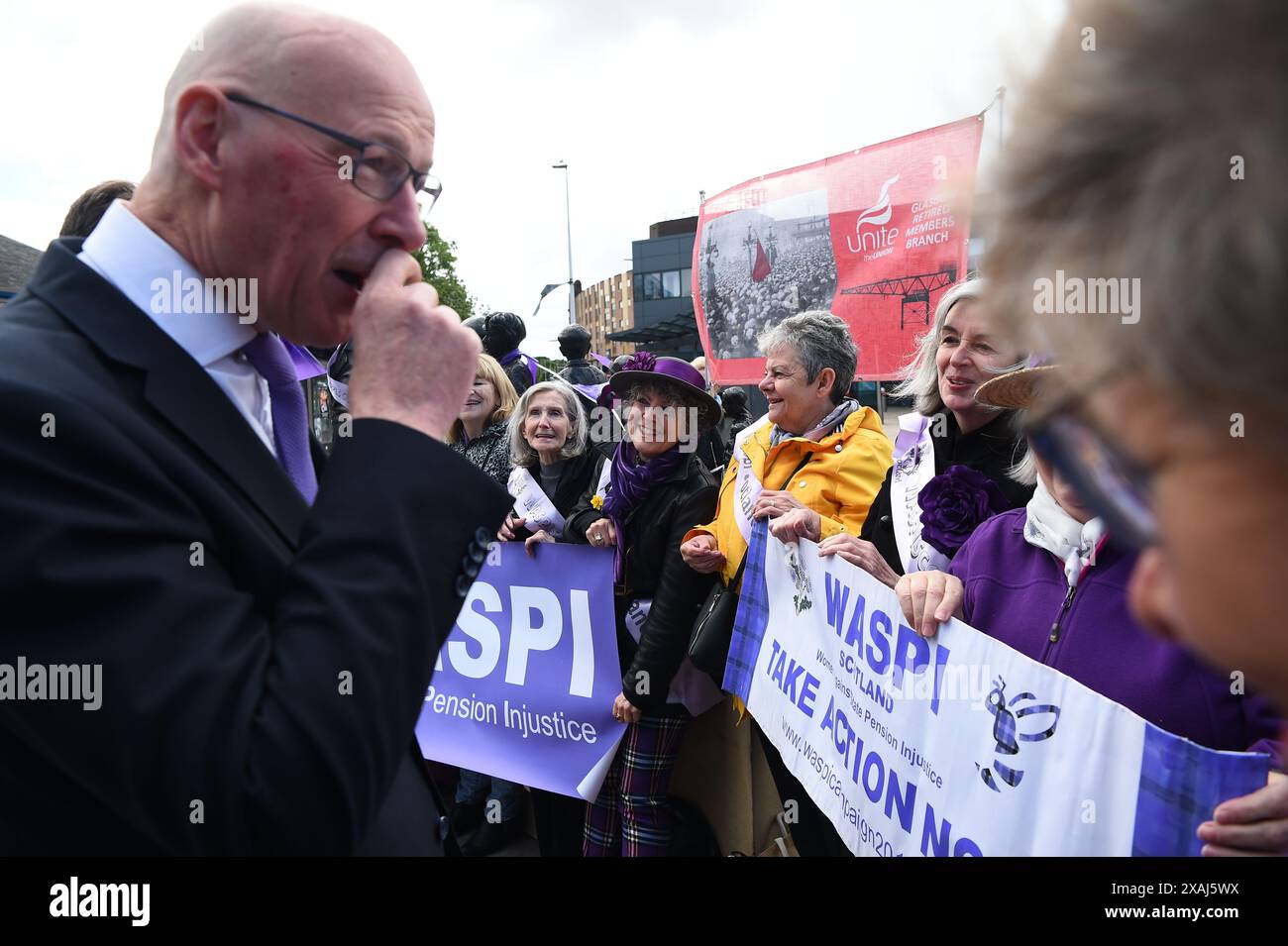 SNP leader John Swinney meeting Waspi (Women Against State Pension ...