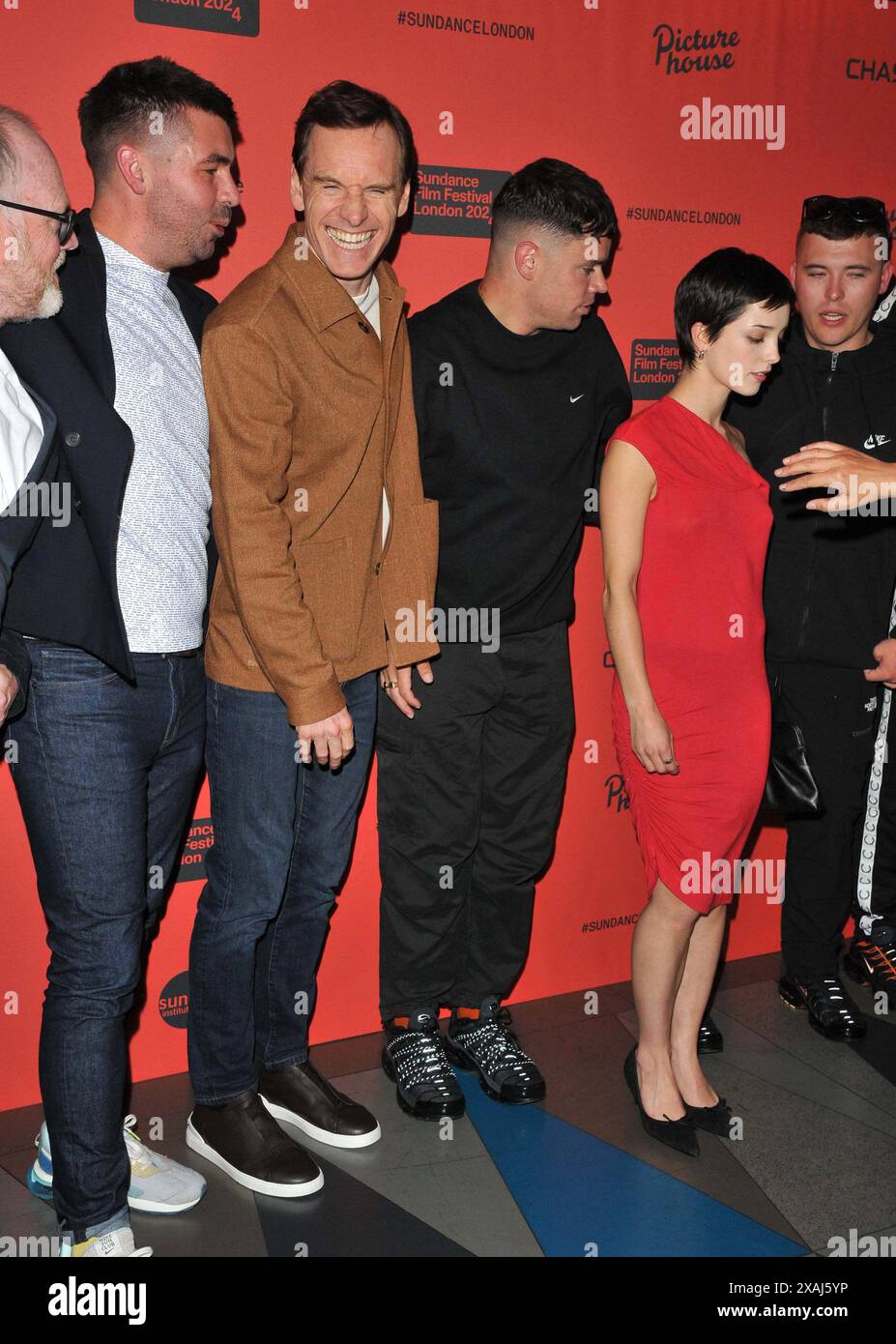 Michael Fassbender, Jessica Reynolds at the "Kneecap" opening film ...