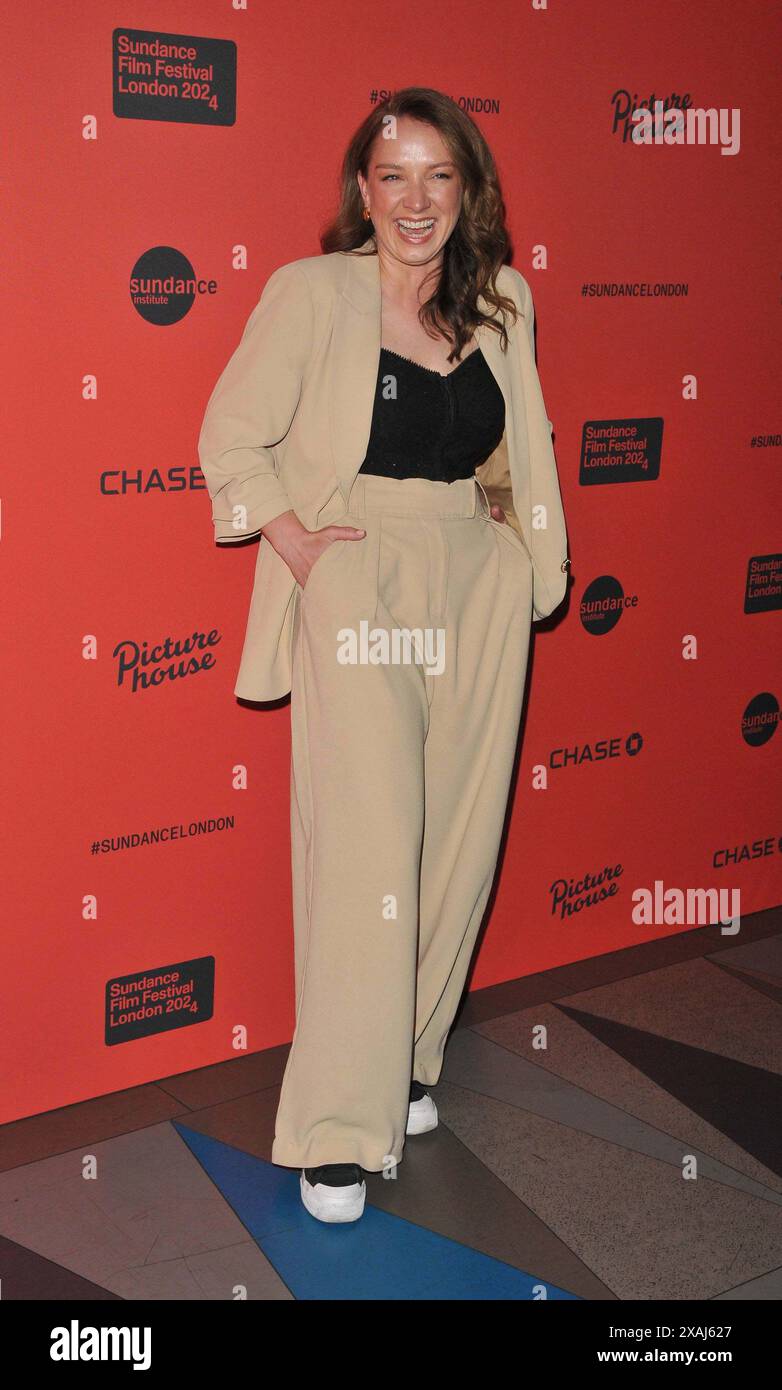 Fionnuala Flaherty at the "Kneecap" opening film premiere, Sundance ...