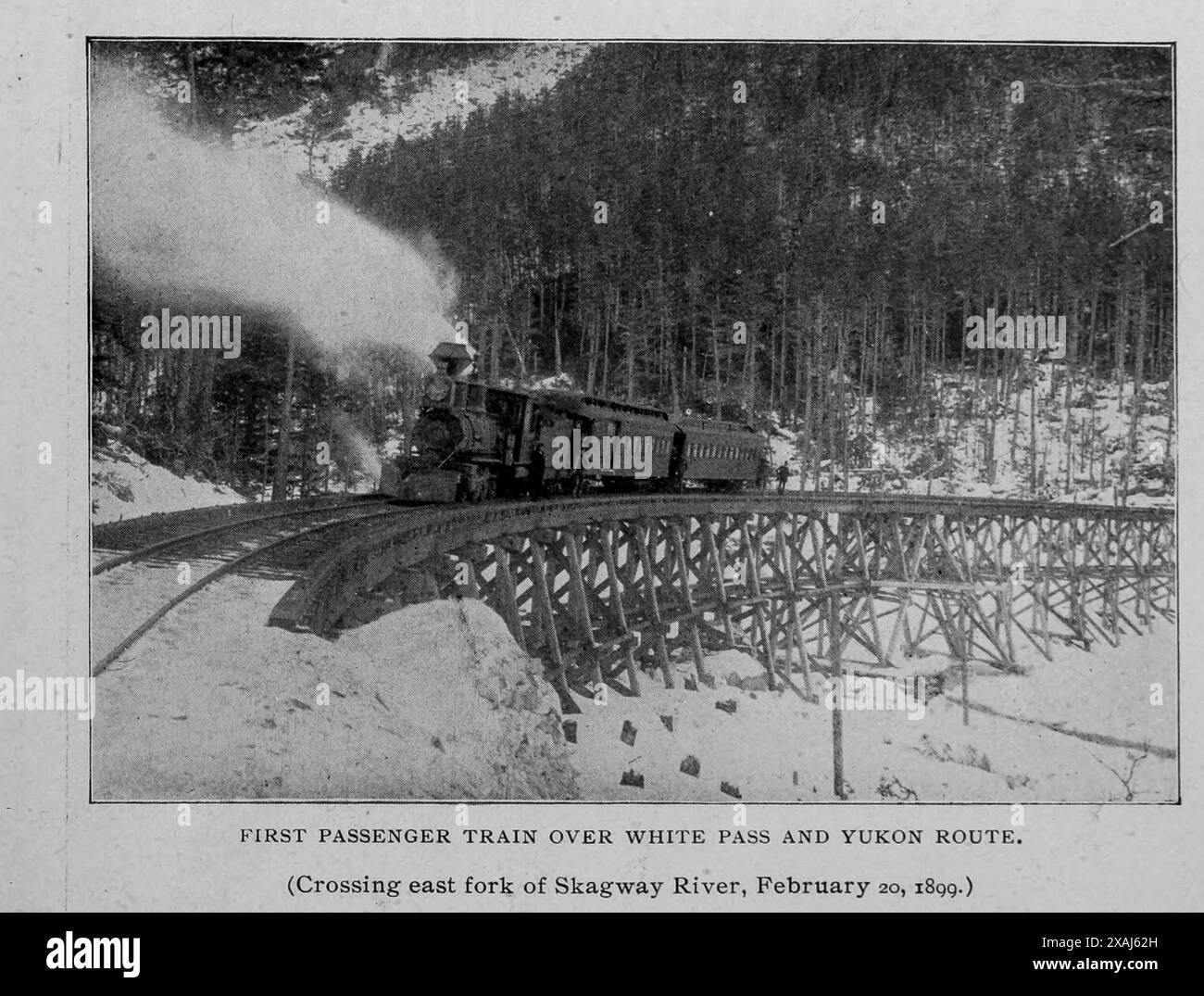 First passenger train over the white pass and yukon route hi-res stock ...