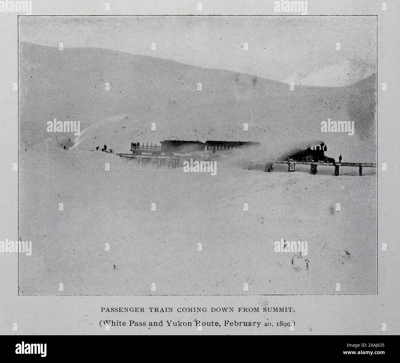 PASSENGER TRAIN COMING DOWN FROM SUMMIT. (White Pass and Yukon Route ...