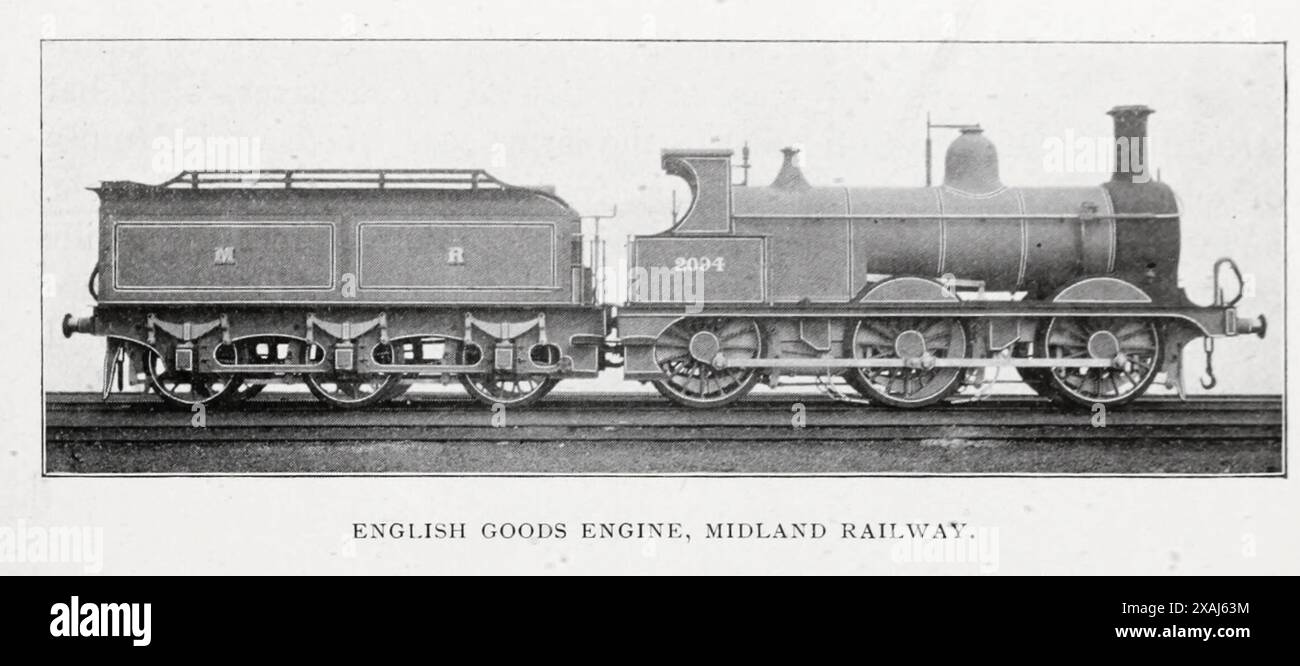 ENGLISH GOODS ENGINE, MIDLAND RAILWAY from the Article ENGLISH AND ...