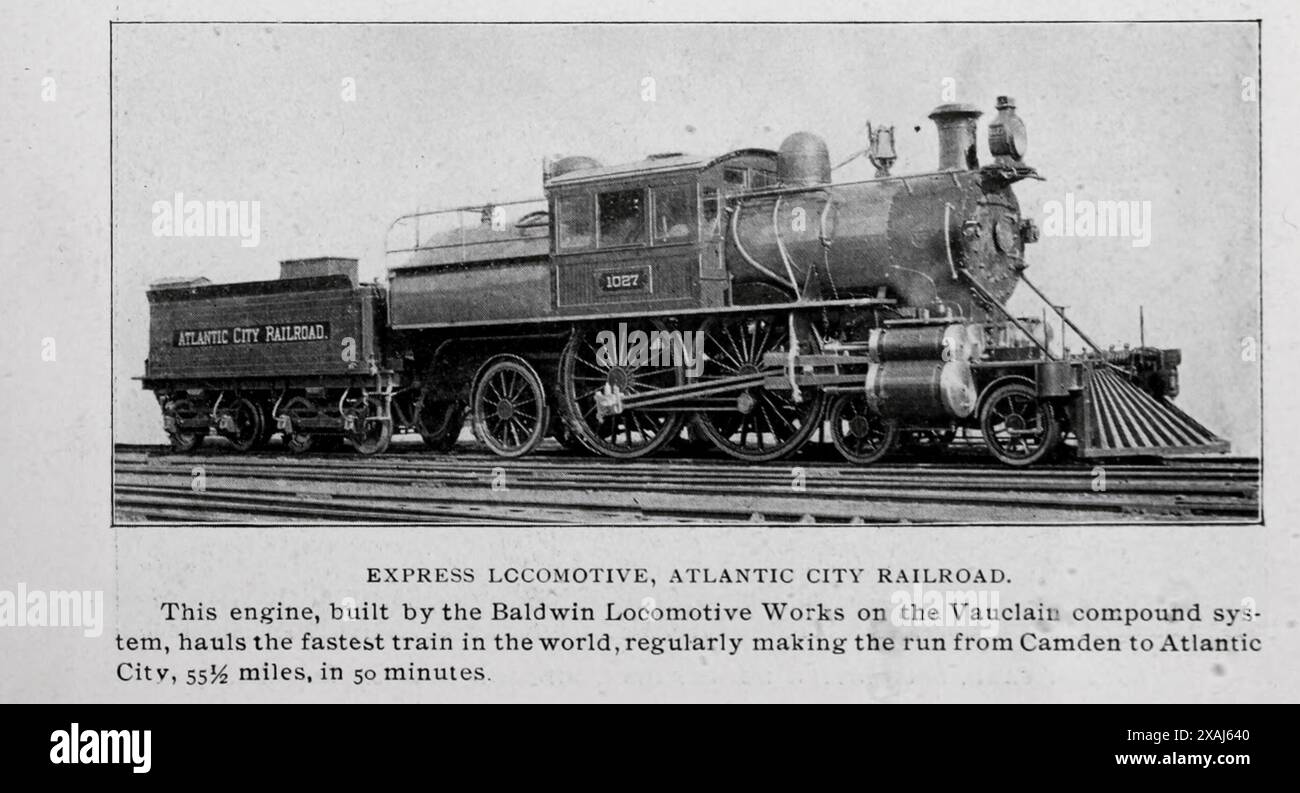 EXPRESS LOCOMOTIVE, ATLANTIC CITV RAILROAD. from the Article ENGLISH ...