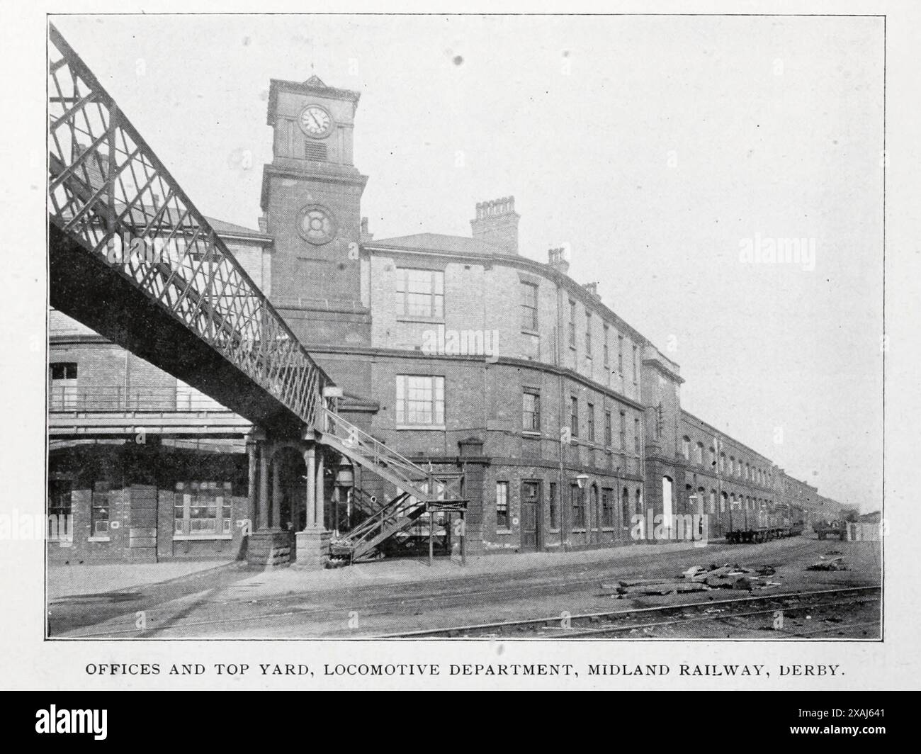 OFFICES AND TOP YARD, LOCOMOTIVE DEPARTMENT, MIDLAND RAILWAY, DERBY ...