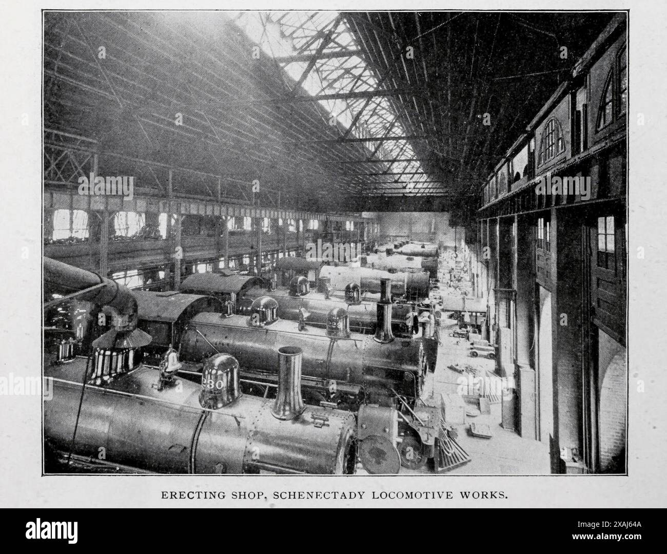 ERECTING SHOP. SCHENECTADY LOCOMOTIVE WORKS. from the Article ENGLISH ...