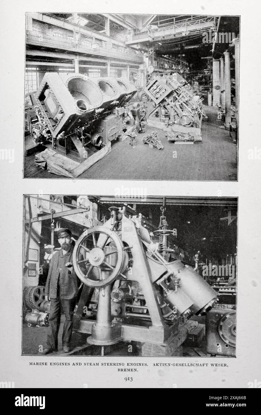 MARINE ENGINES AND STEAM STEERING ENGINES. AKTIEN-GESELLSCHAFT WESER ...