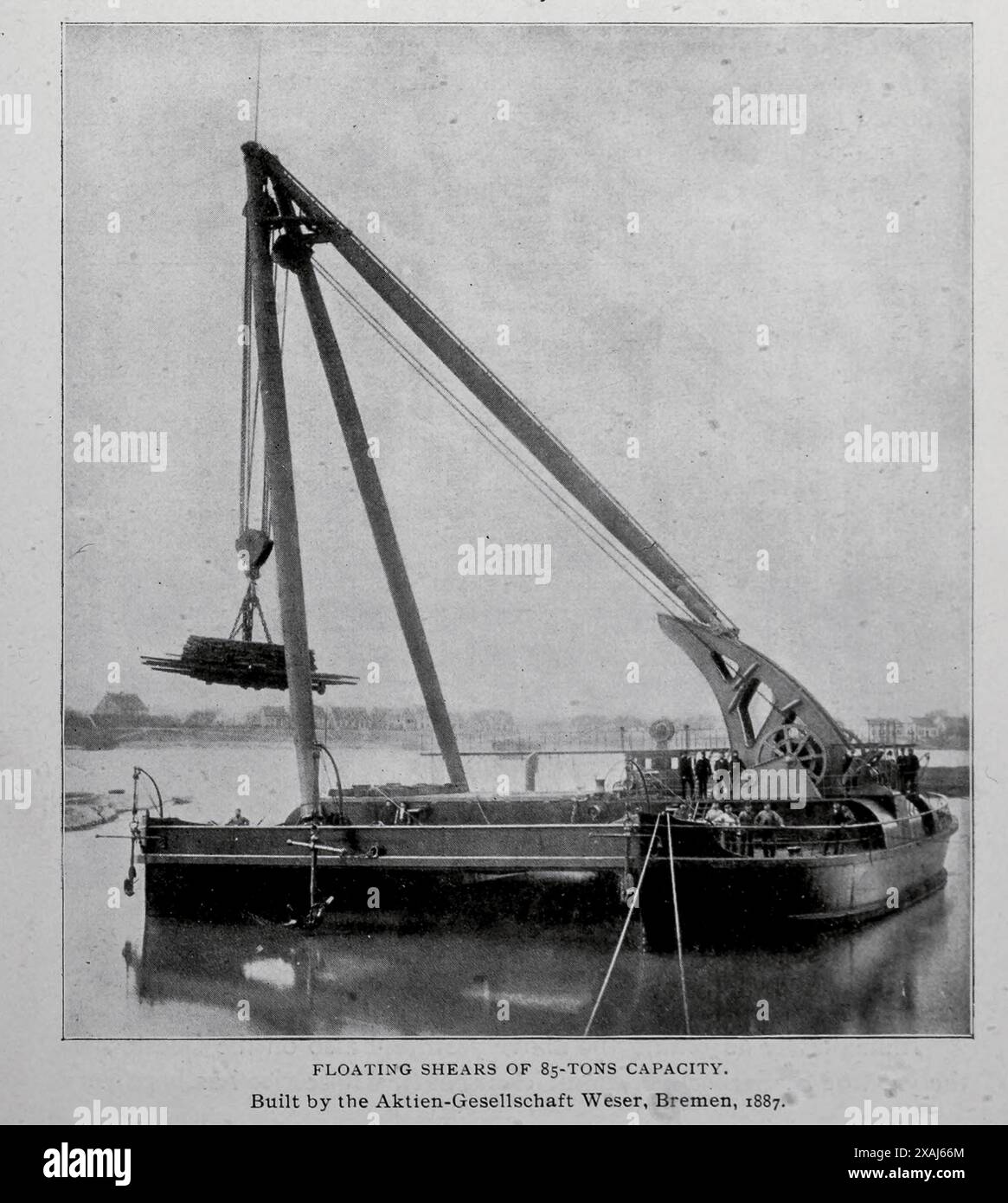 FLOATING SHEARS OF 85-TONS CAPACITY. Built by the Aktien-Gesellschaft ...