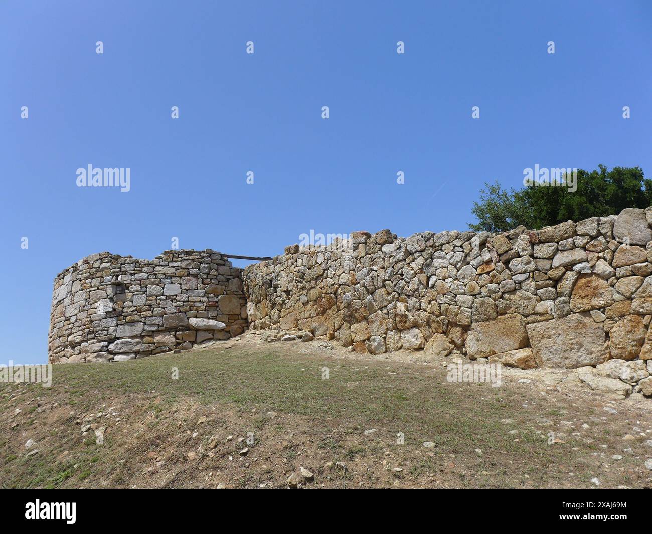 Ancient Stageira, home of Aristoteles in Chalkidiki, Greece Stock Photo ...