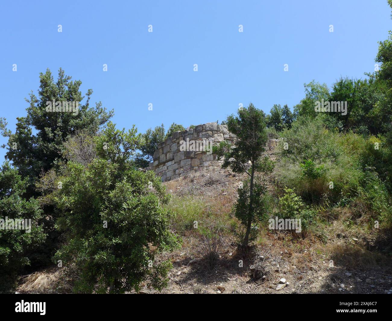 Ancient Stageira, home of Aristoteles in Chalkidiki, Greece Stock Photo ...