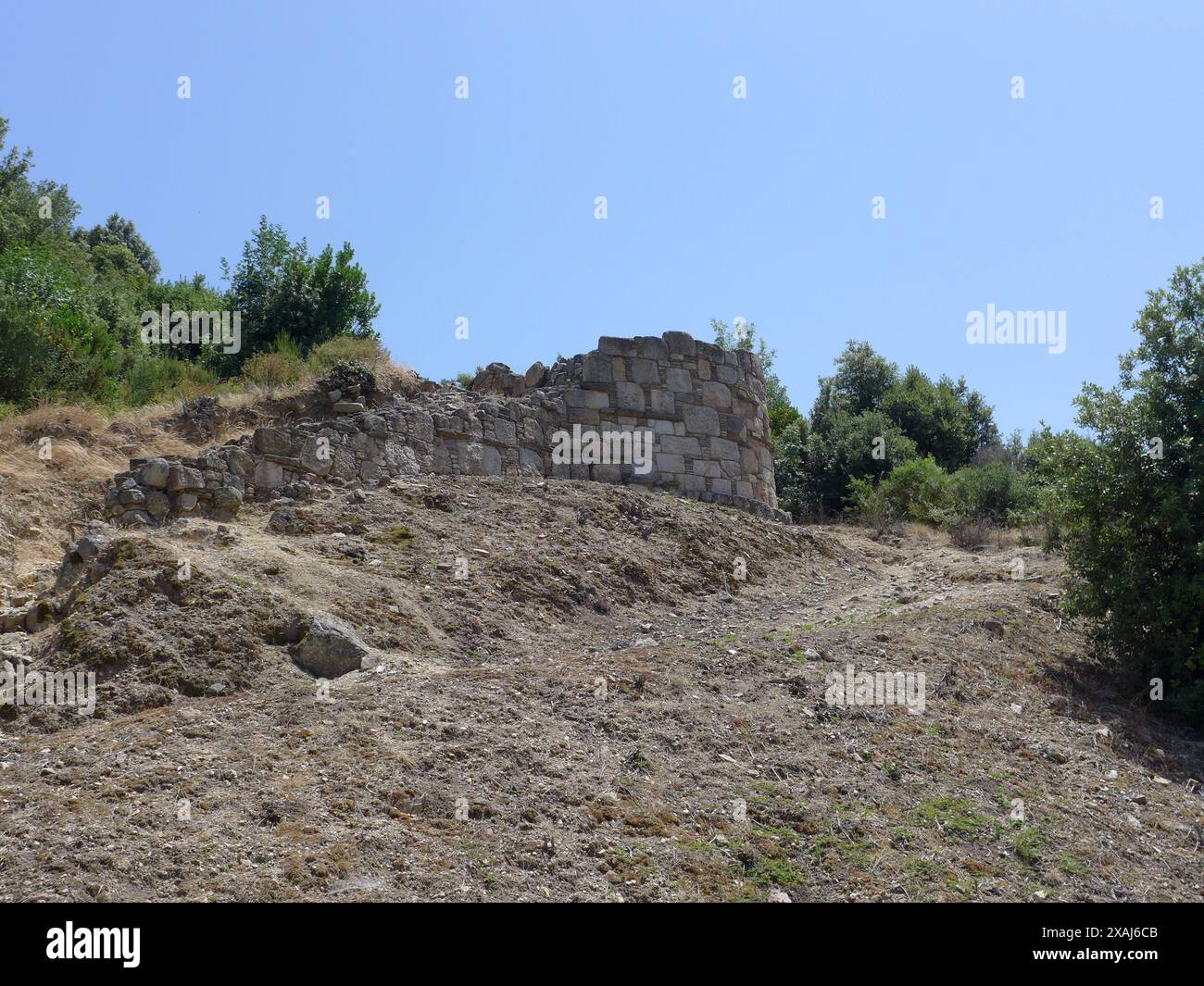 Ancient Stageira, home of Aristoteles in Chalkidiki, Greece Stock Photo ...