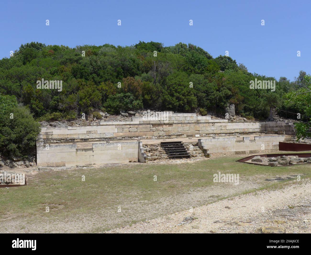 Ancient Stageira, home of Aristoteles in Chalkidiki, Greece Stock Photo ...