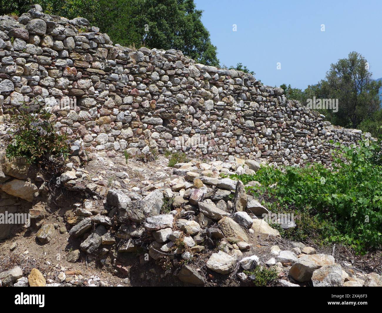 Ancient Stageira, home of Aristoteles in Chalkidiki, Greece Stock Photo ...