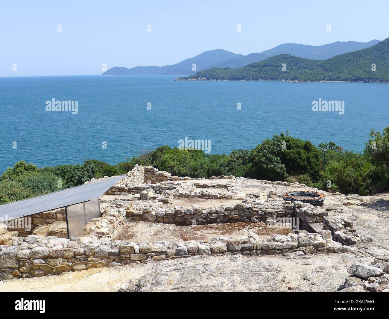 Ancient Stageira, home of Aristoteles in Chalkidiki, Greece Stock Photo ...