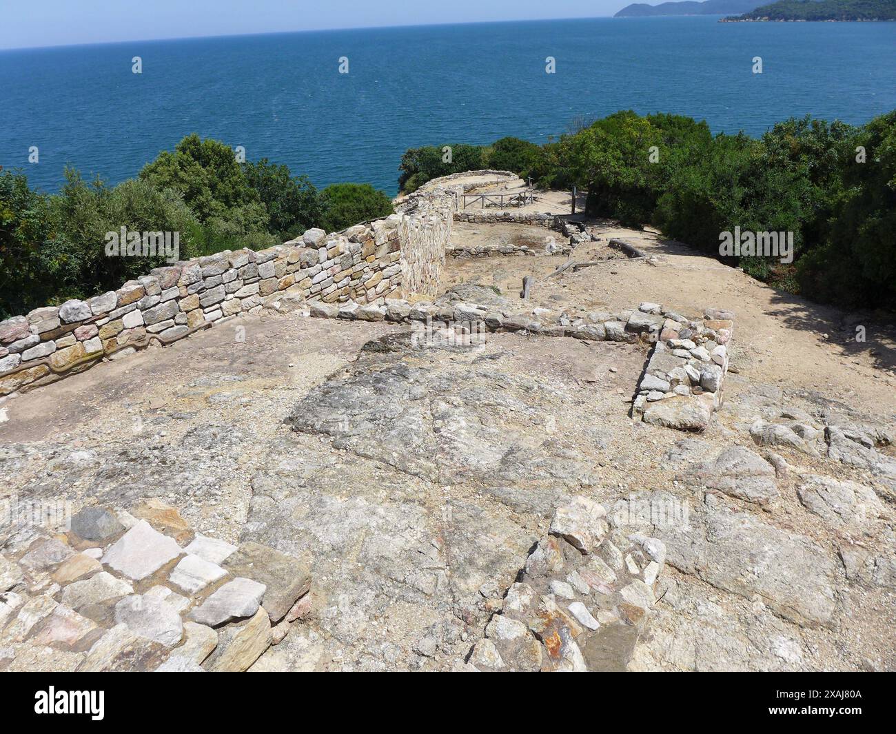 Ancient Stageira, home of Aristoteles in Chalkidiki, Greece Stock Photo ...