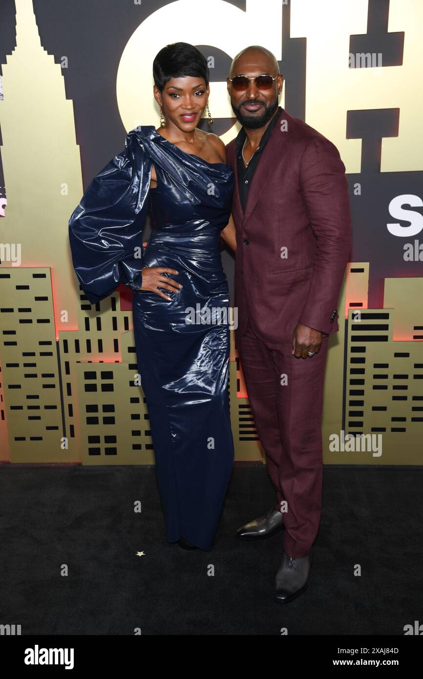 New York, USA. 06th June, 2024. Caroline Chikezie and Adrian Holmes ...