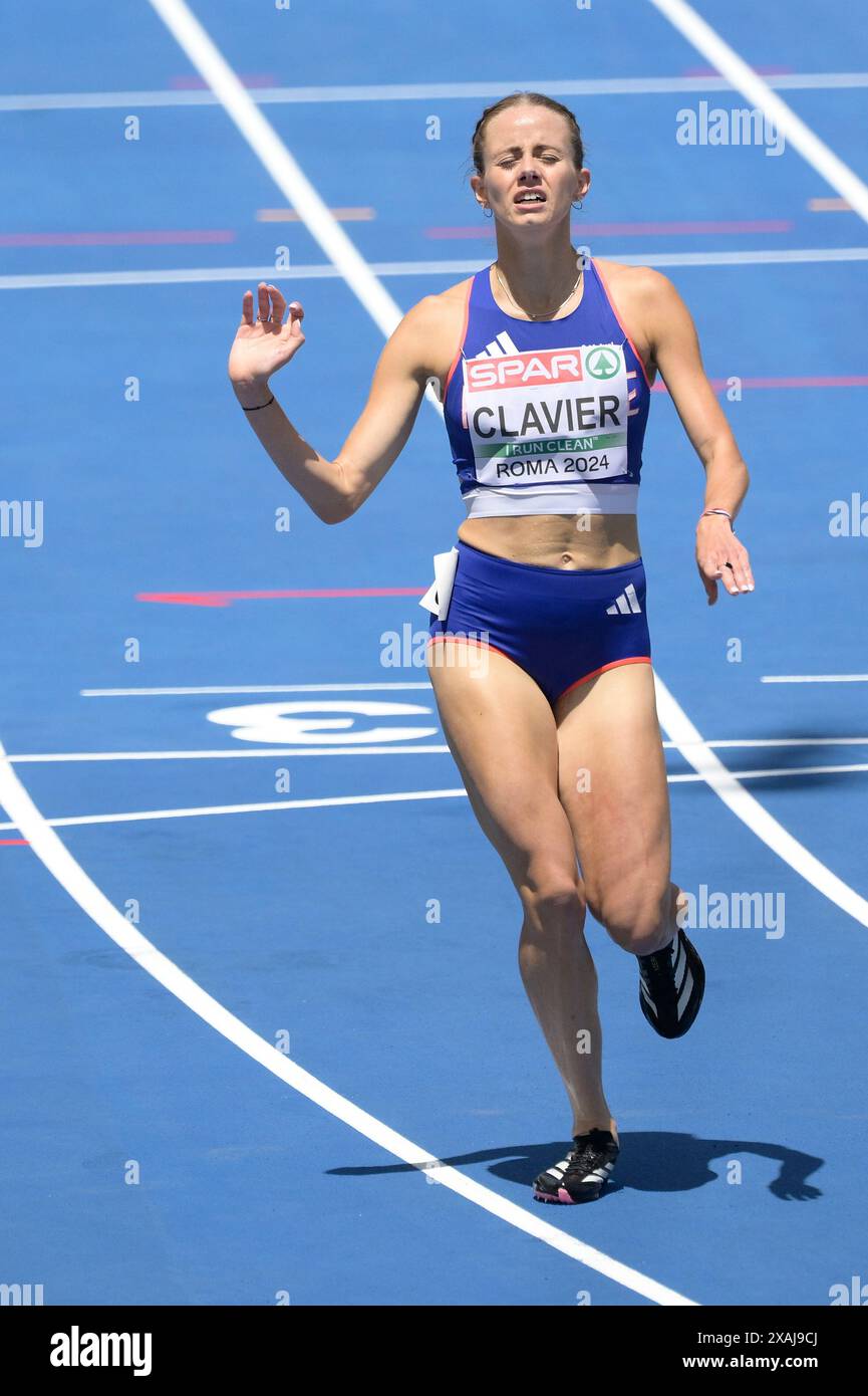 France’s Aude Clavier competes 3000m Steeplechase Women during the 26th ...
