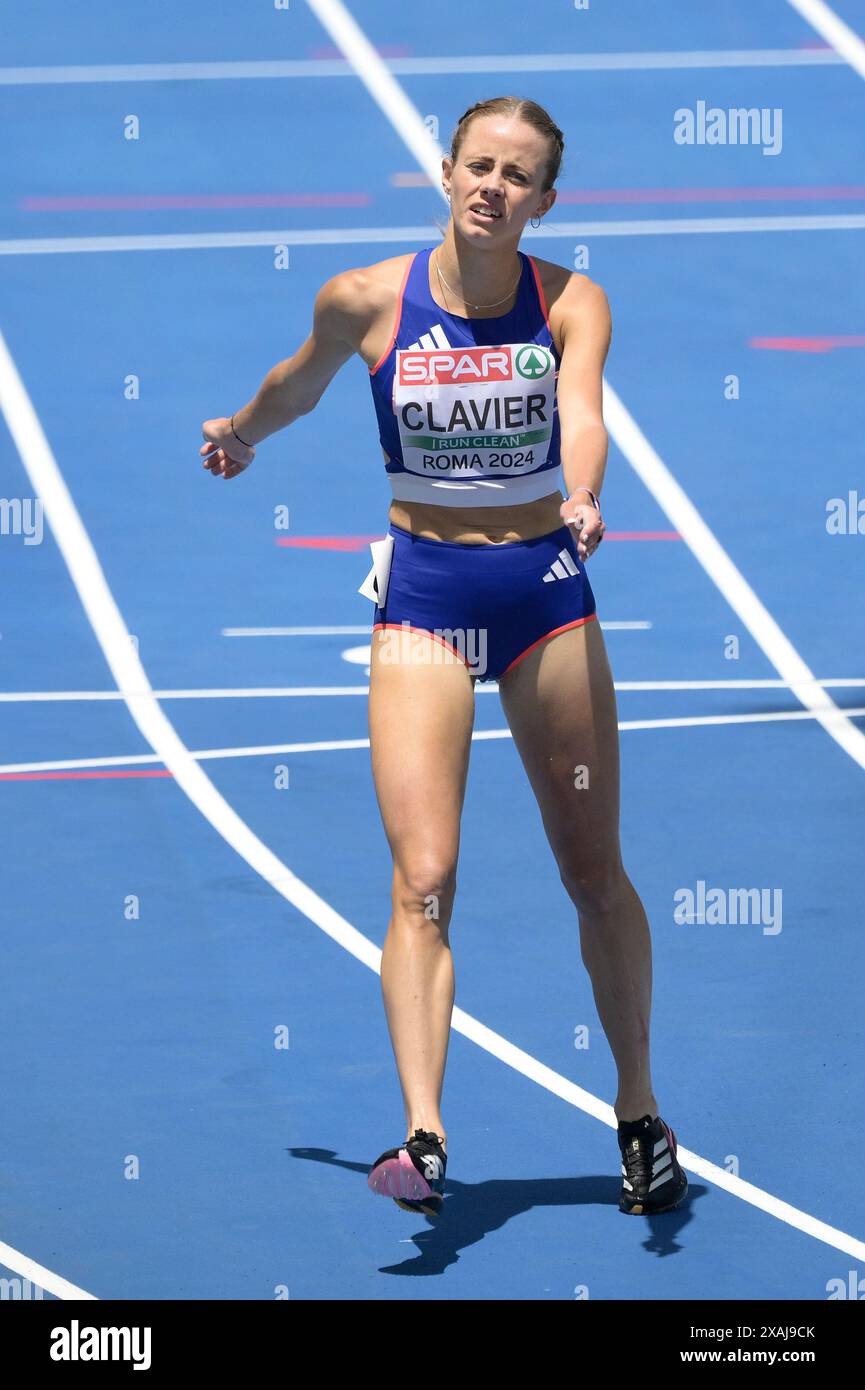 France’s Aude Clavier competes 3000m Steeplechase Women during the 26th ...