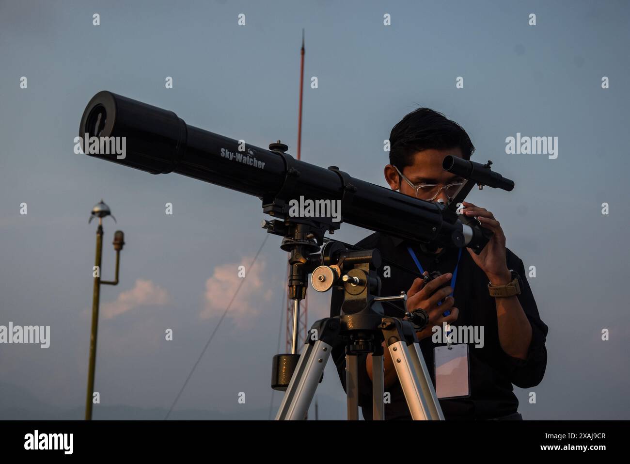 Bandung, West Java, Indonesia. 7th June, 2024. An officer monitor the ...