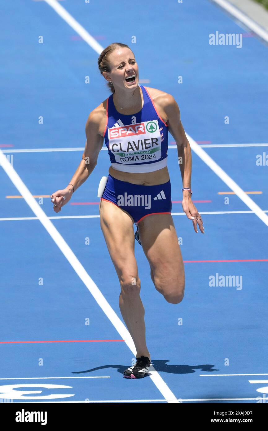 France’s Aude Clavier competes 3000m Steeplechase Women during the 26th ...