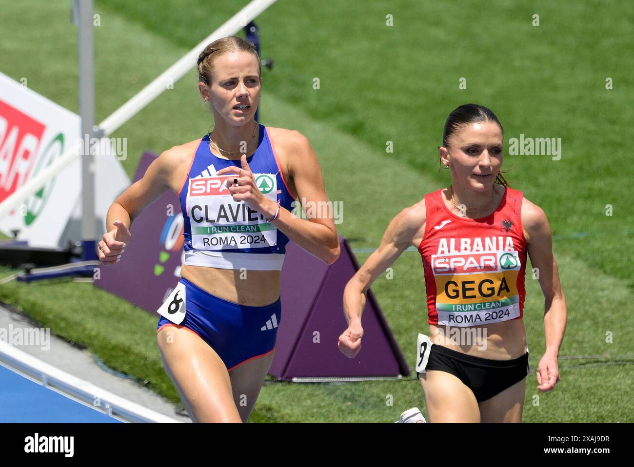 France’s Aude Clavier competes 3000m Steeplechase Women during the 26th ...