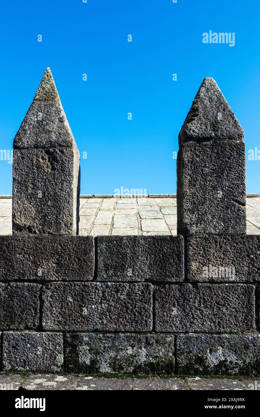 Merlon of the fortification of the Porto Cathedral, of Romanesque ...