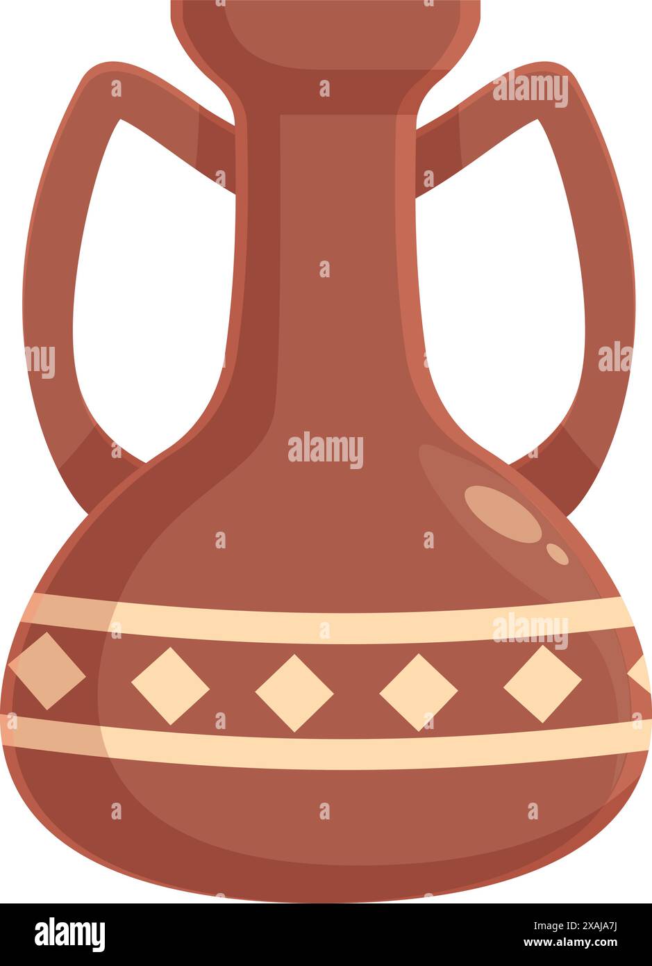 Illustration of a classic amphora, a ceramic vessel used in ancient ...