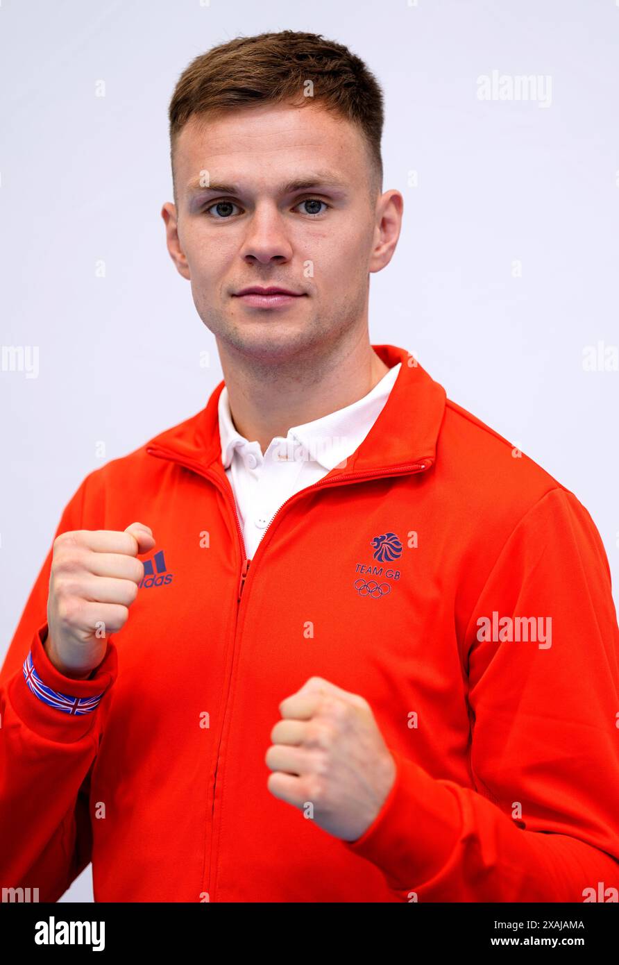 Lewis Richardson during the Team GB Paris 2024 boxing team announcement ...