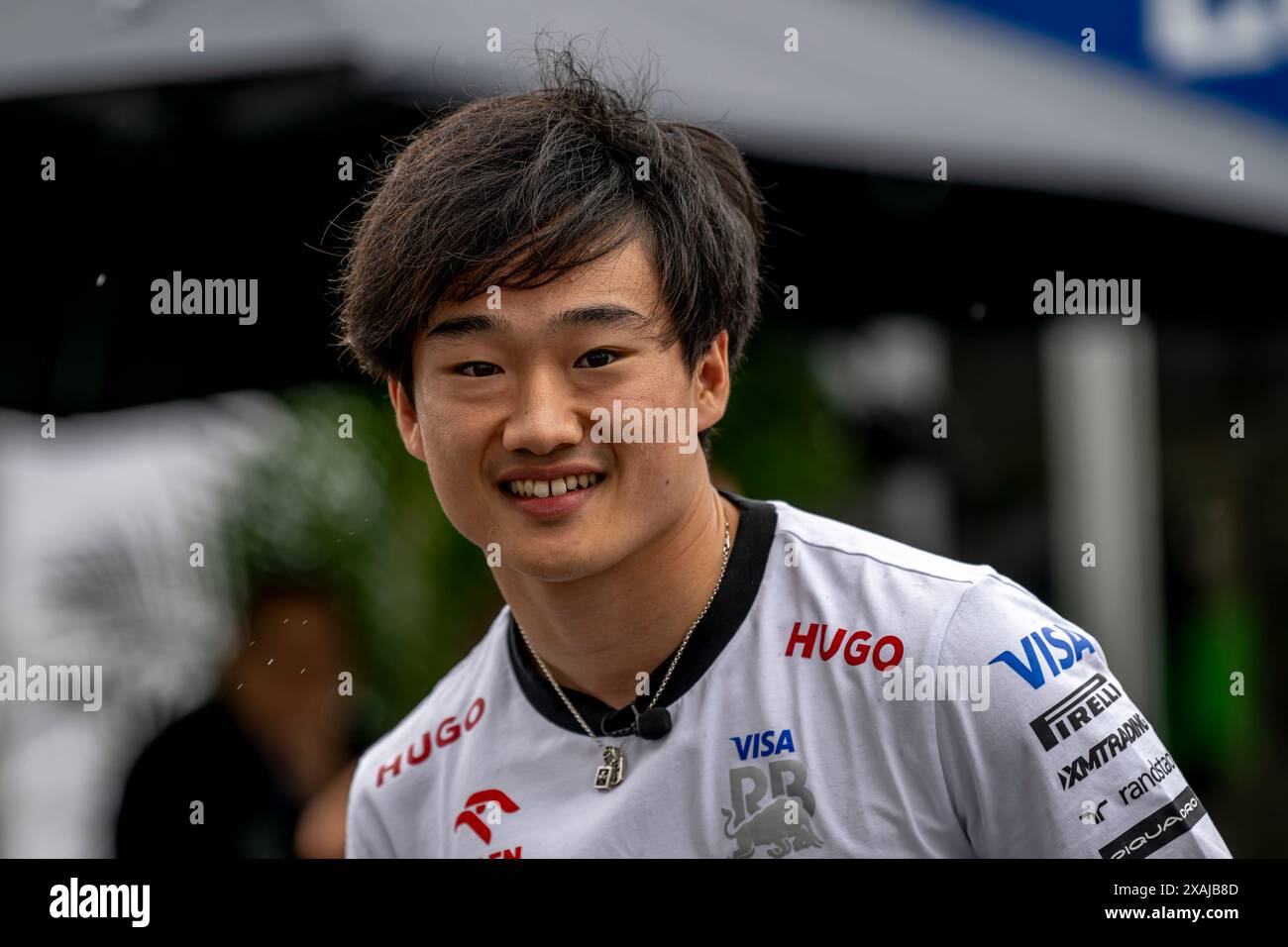 Montreal, Canada, June 06, Yuki Tsunoda, from Japan competes for Visa ...