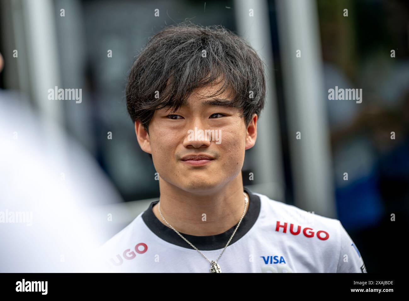 Montreal, Canada, June 06, Yuki Tsunoda, from Japan competes for Visa ...