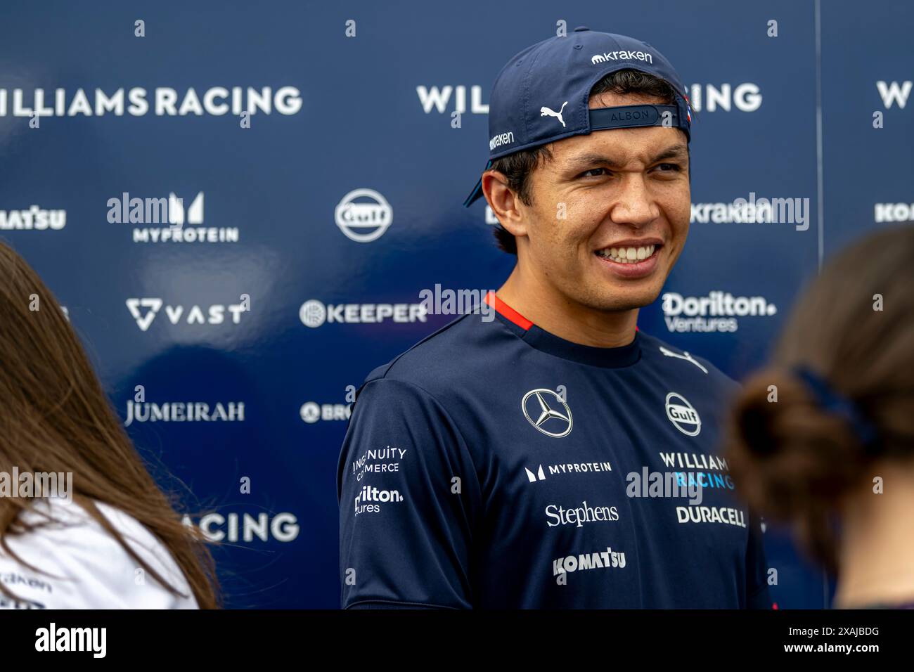 Montreal, Canada, June 06, Alex Albon, from Thailand competes for ...