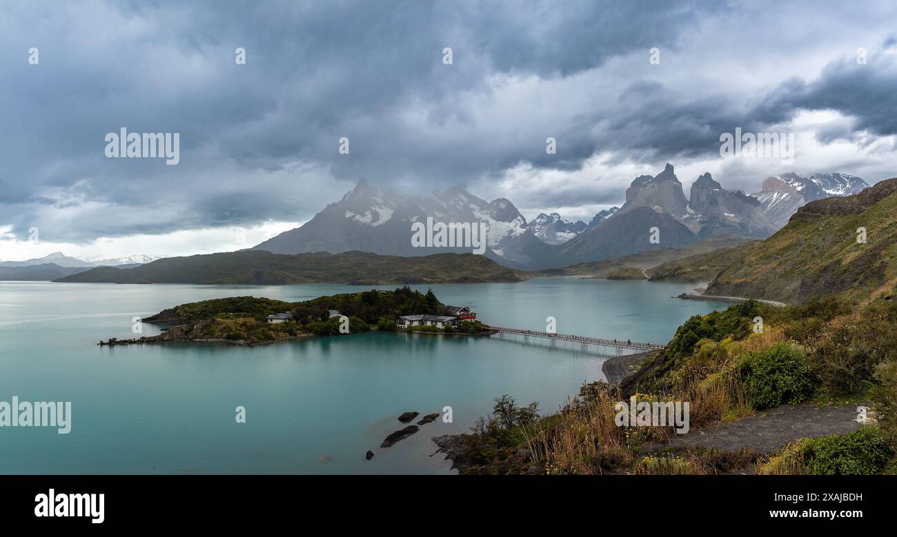 Landscape in Torres del Paine National Park, Chile Stock Photo - Alamy