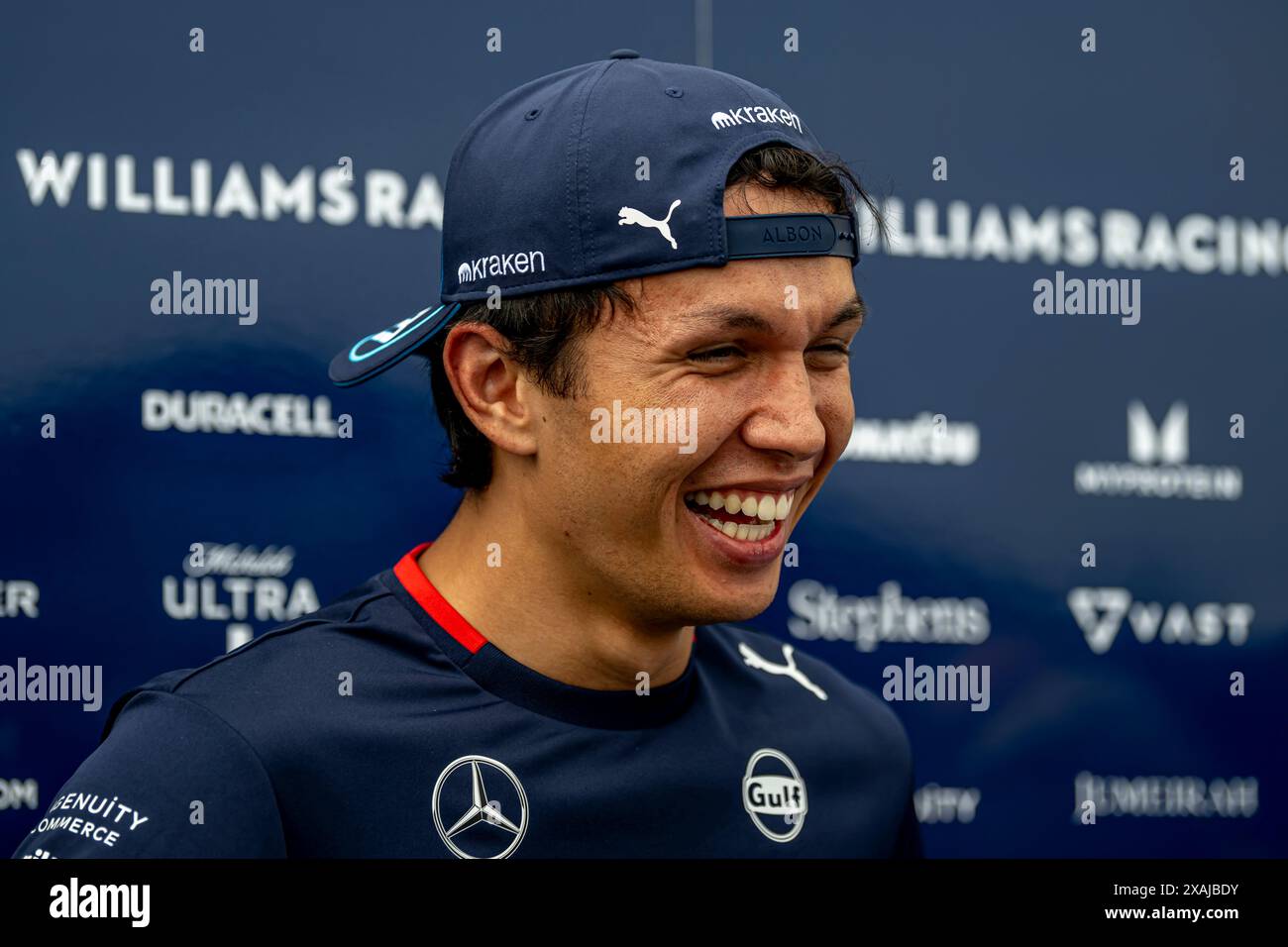 Montreal, Canada, June 06, Alex Albon, from Thailand competes for ...
