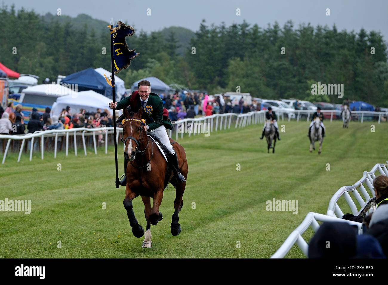Hawick, UK, 07th June 2024: Ryan Nichol, Hawick Common Riding Cornet ...