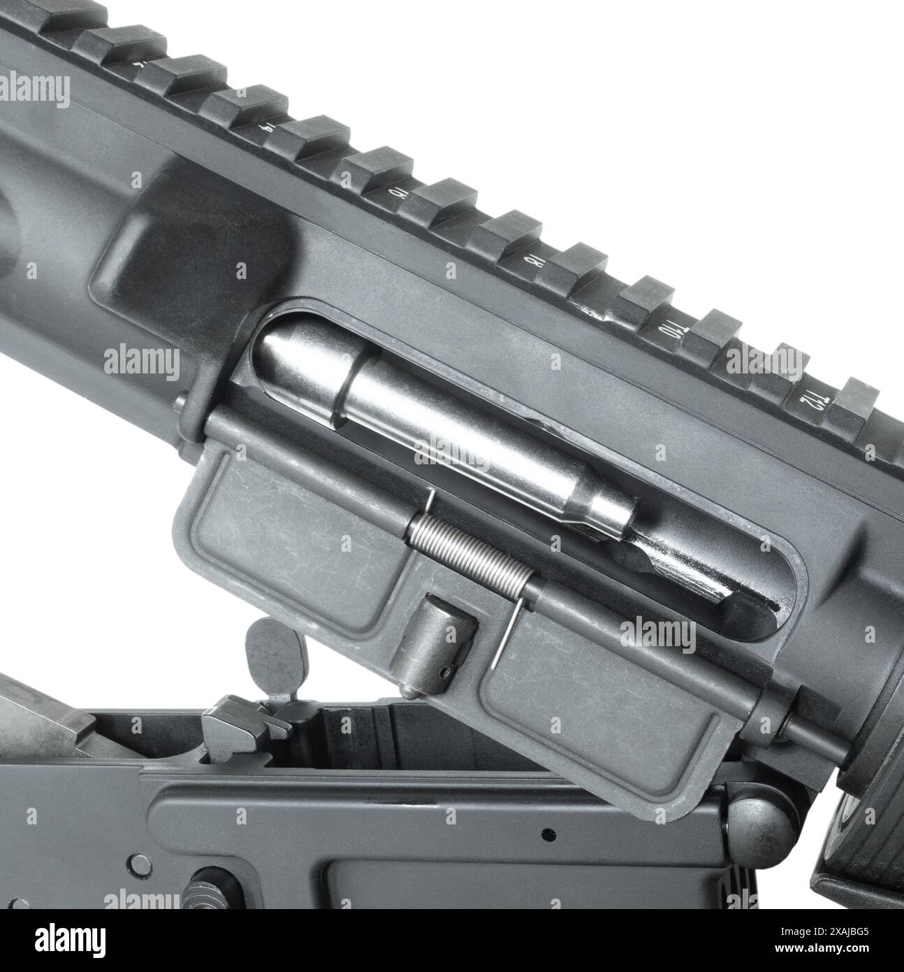 Bolt carrier group that converts an AR-15 to chamber .22 rimfire ...