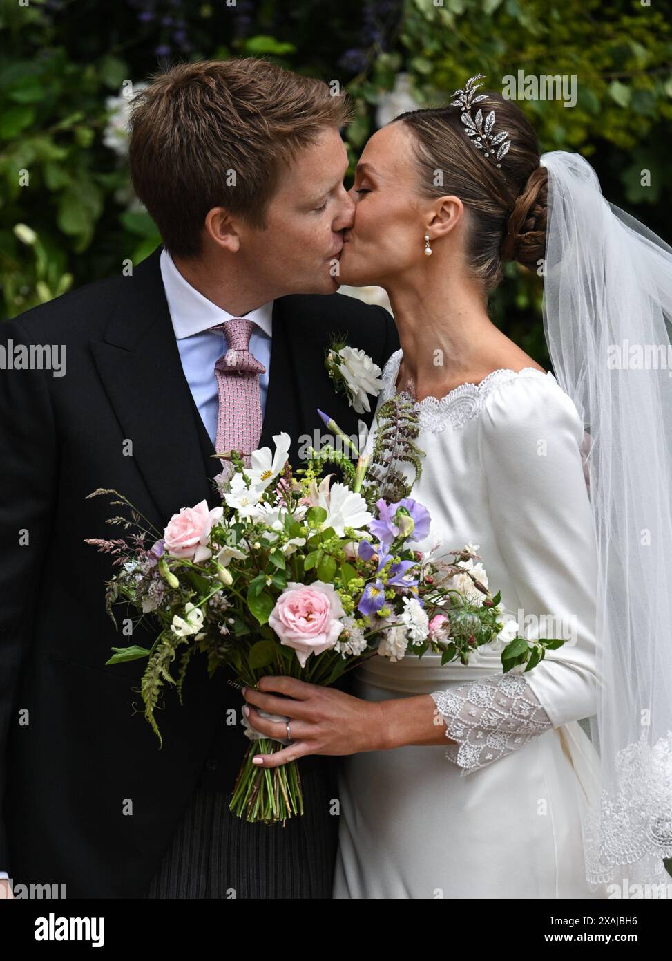 Chester, UK. June 7th, 2024. Olivia Henson and Hugh Grosvenor, the Duke ...