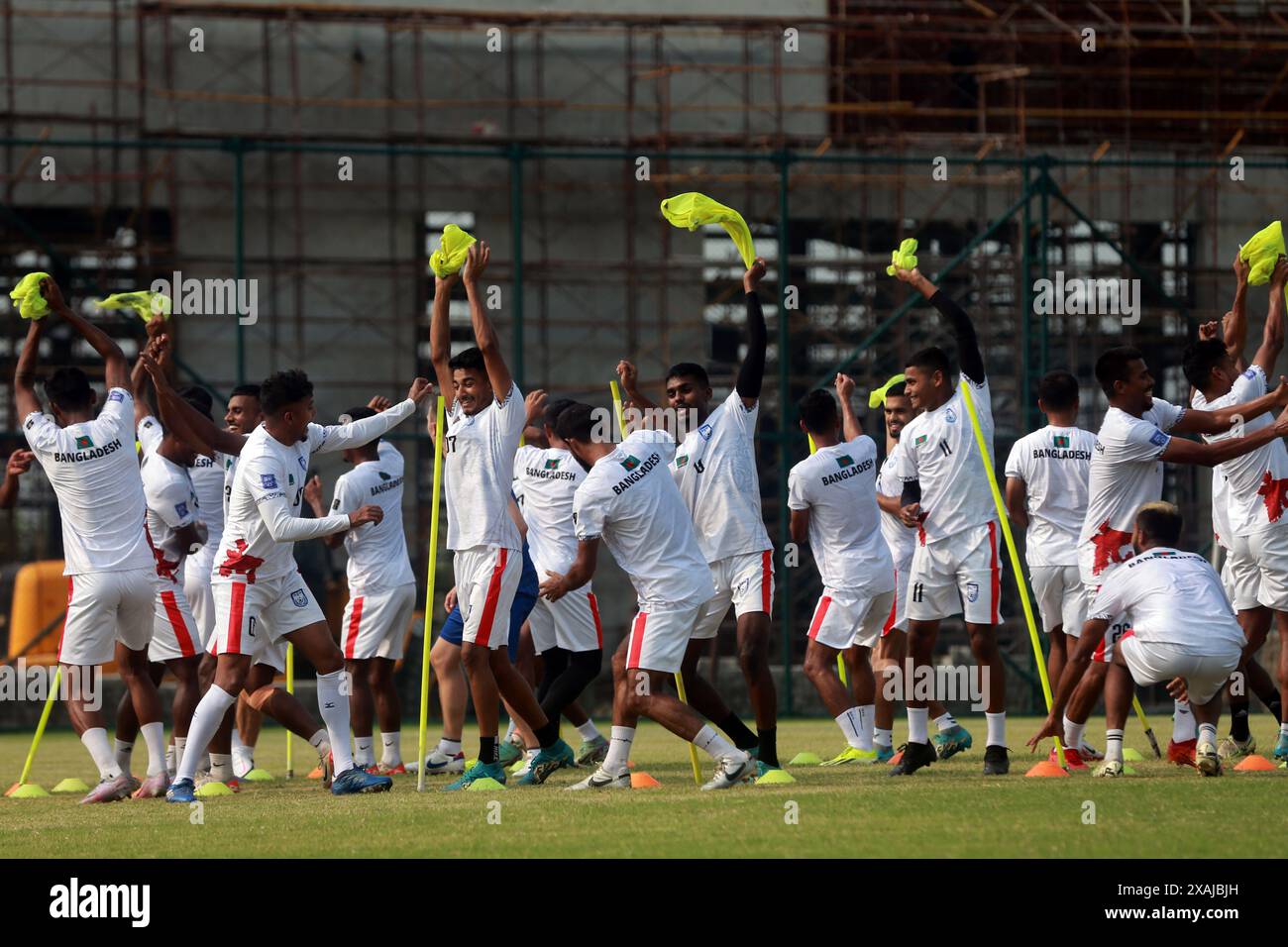 Bangladesh National Football Team attends practice session at the ...
