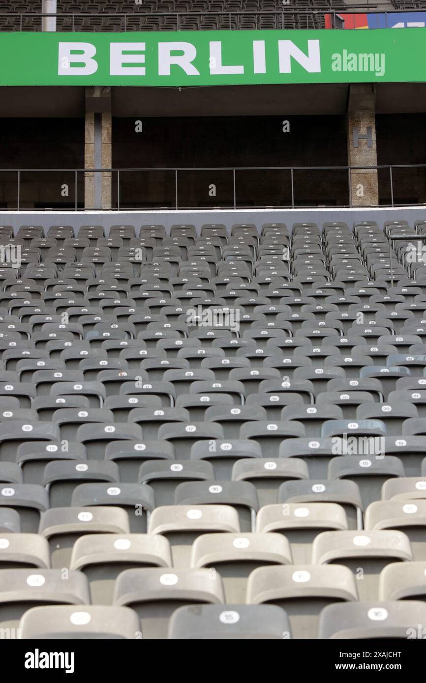 Berlin, Germany. 7 june 2024. Photo Open Media Day in Olympiastadion Berlin. Uefa Euro 2024 ...