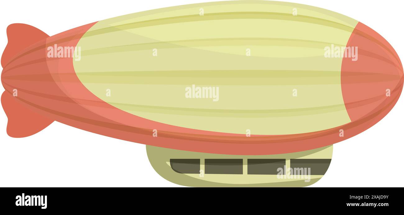 Retro airship with cabin for passenger transportation hi-res stock ...
