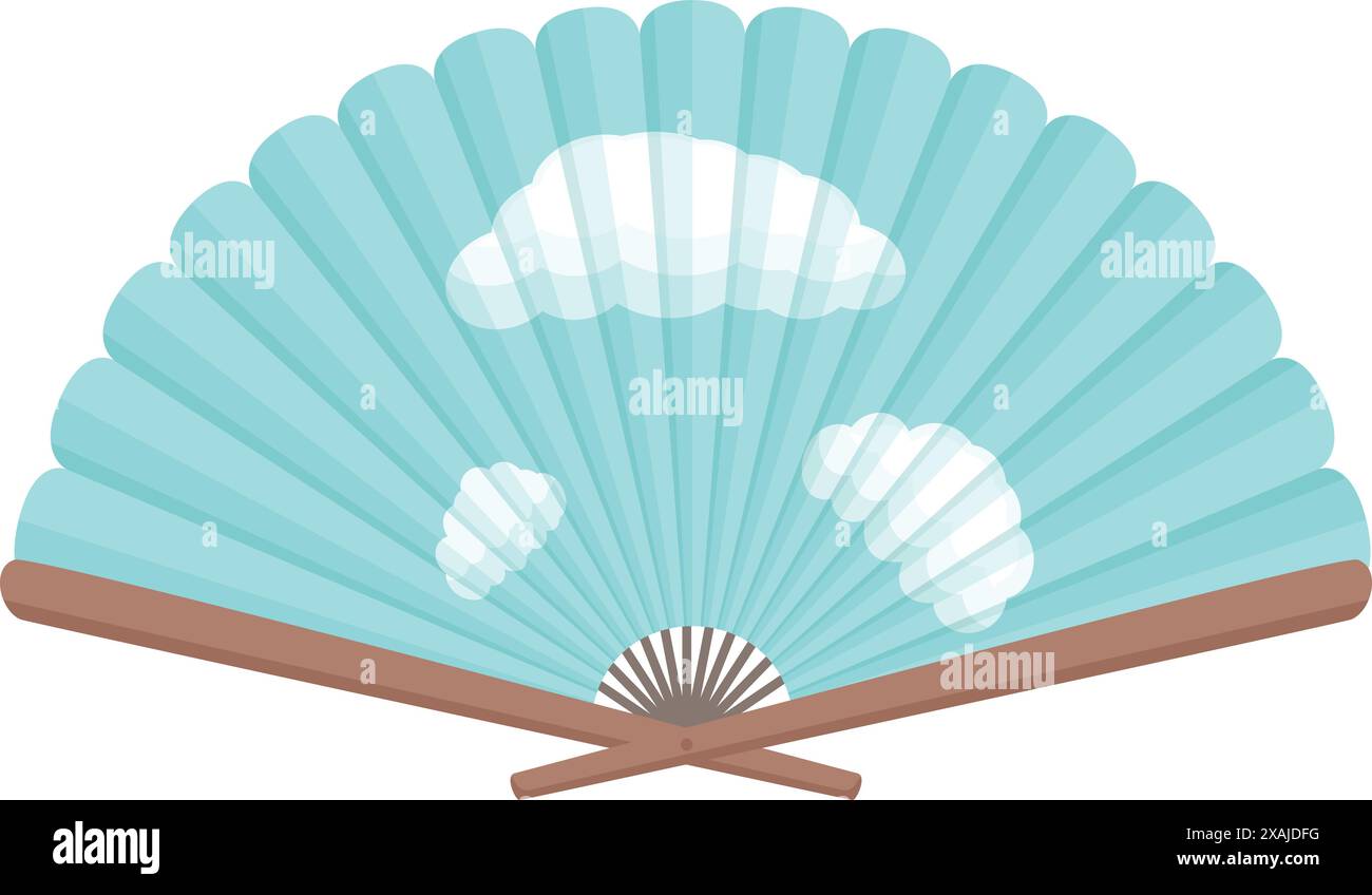 Traditional thai fan Stock Vector Images - Alamy