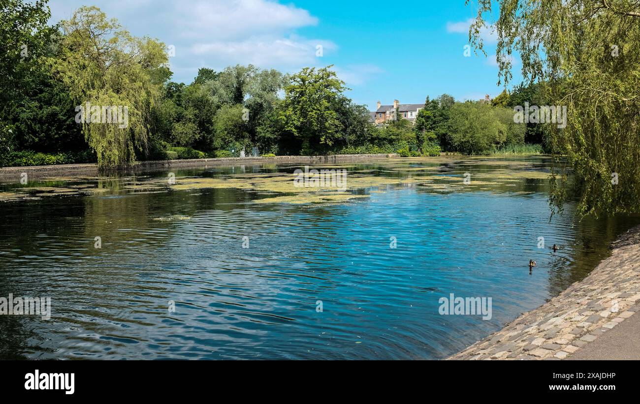 A scenic view of the lake at Ropner Park,Stockton,England,UK Stock ...