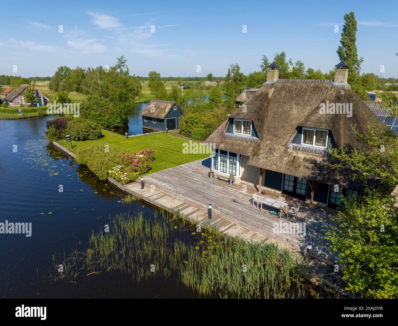Giethoorn Drone View. Netherlands Village Aerial Footage. The most ...
